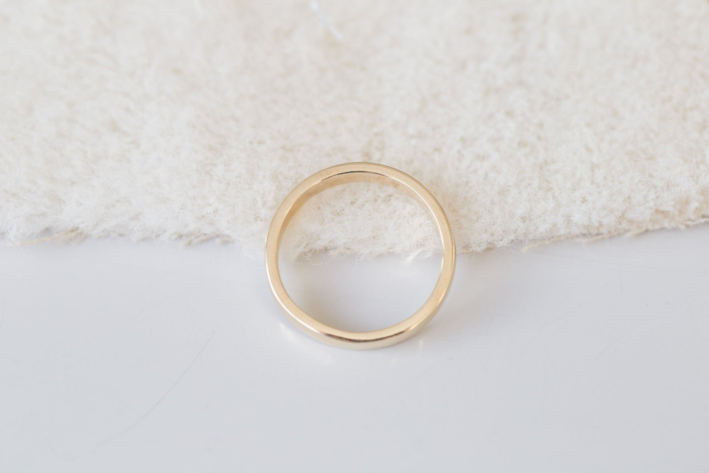 3 x 1.5 mm Half Round Band | 14k Recycled Gold | Size 3 - 7